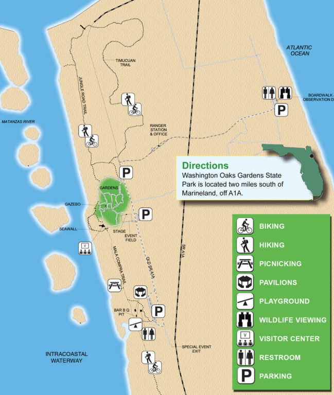 Washington Oaks State Park: Formal gardens plus amazing beach