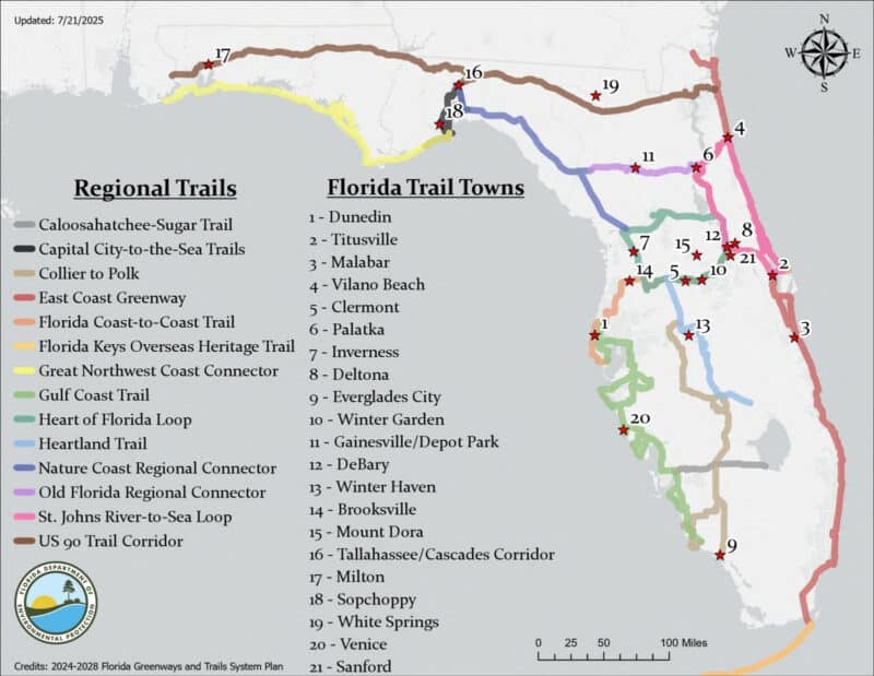 Bicycling around Old Florida: Six Trail Towns in 13 days