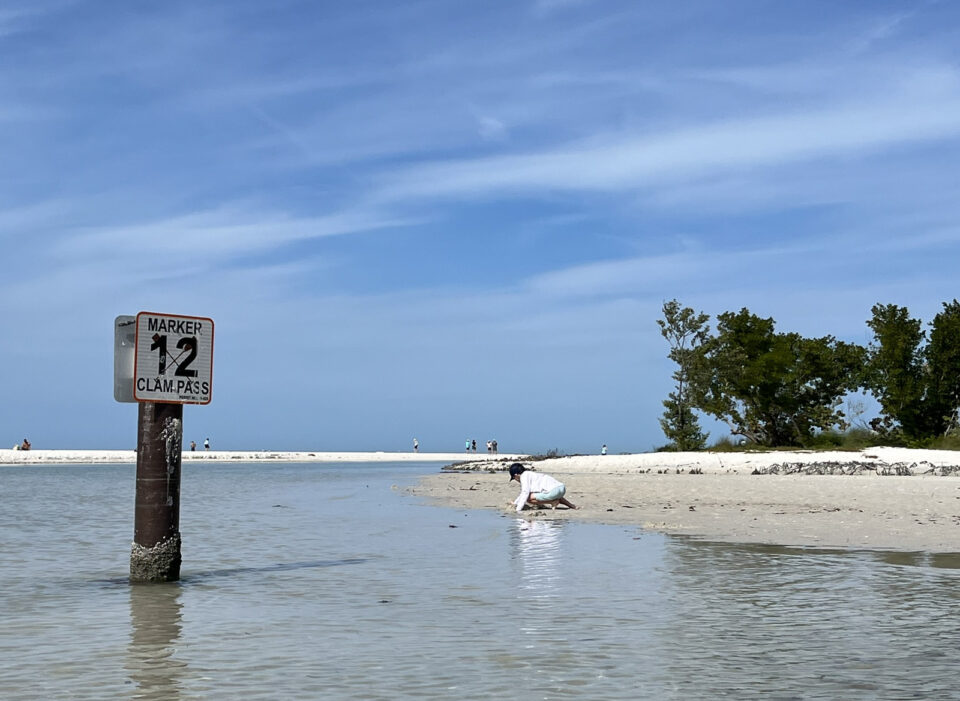 Clam Pass Park, Naples: Swimmers ride tide + kayaking trail